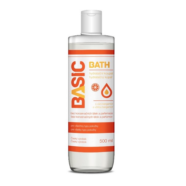 Basic BATH s vůní bergamot 500ml hydratační koupel - Dermatokosmetika.cz